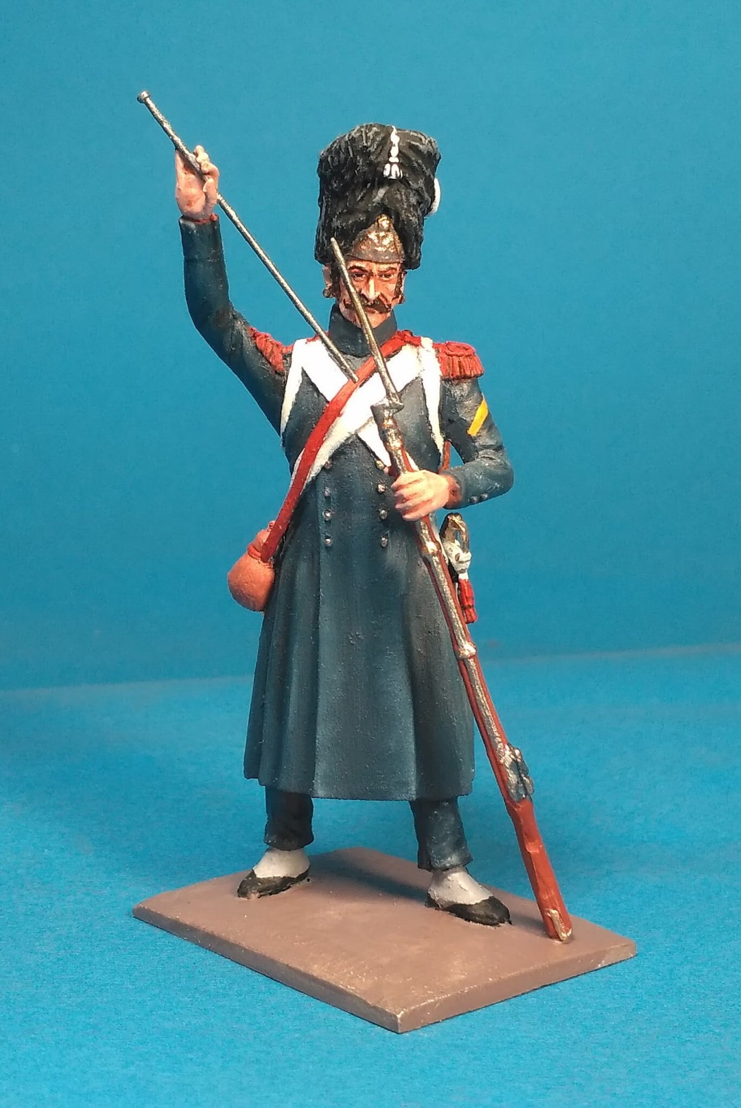 French Infantry in Overcoats, Napoleonic Toy Soldier 1/30 Scale, Lead ...