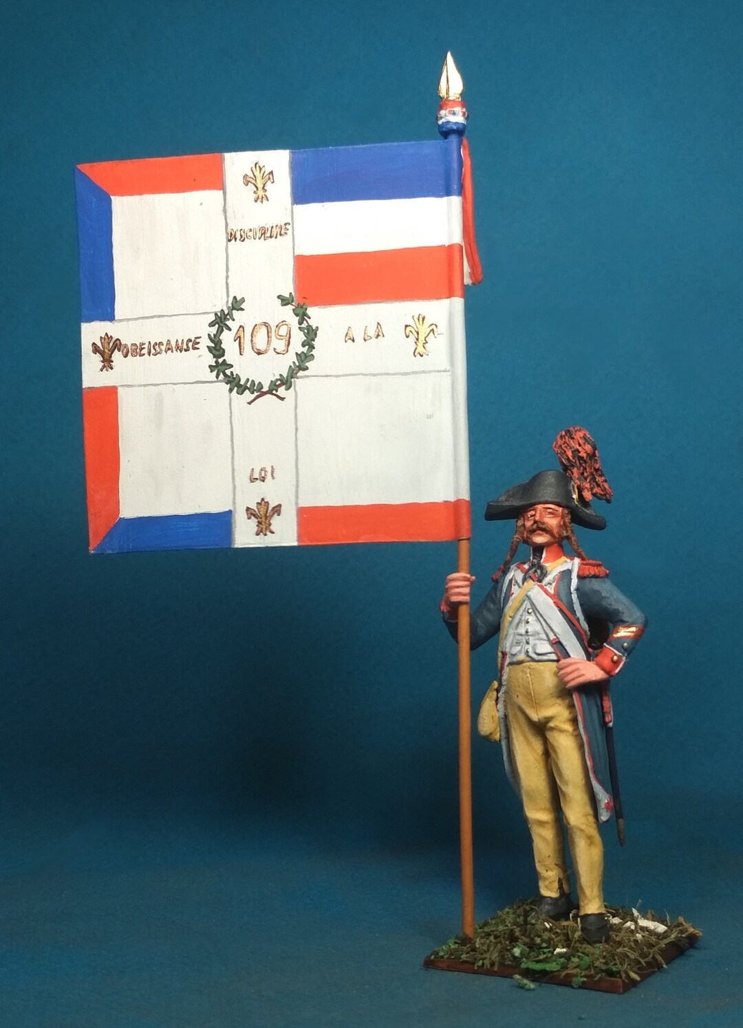 Napoleonic Figure 60 Mm, French 109th Infantry Semi-brigade, Metal ...