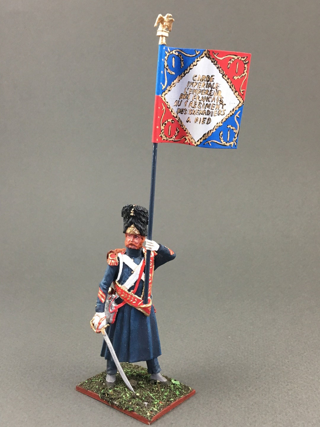 Napoleonic Tin Soldier 60 Mm, French Infantry in Overcoats, Painting ...