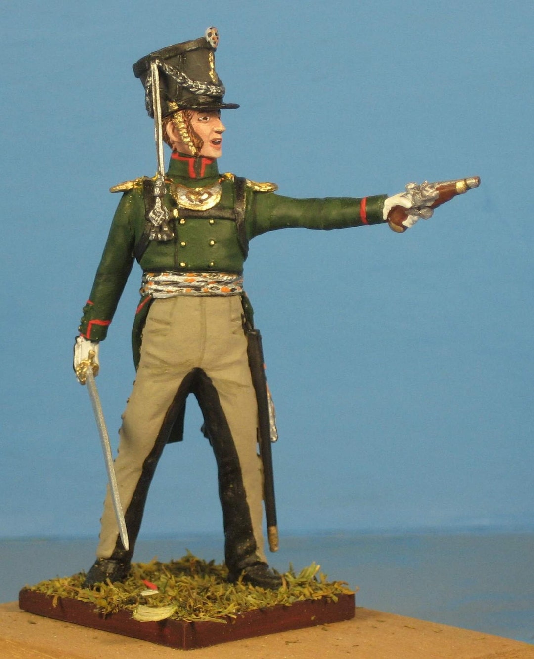 Russian Jagers, Napoleonic Tin Soldier 1/30 Scale, Painted Figurine ...