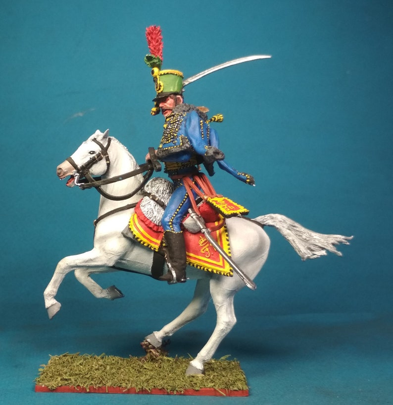 Austrian Hussars Painted Napoleonic Miniature 1/30 Scale - Etsy