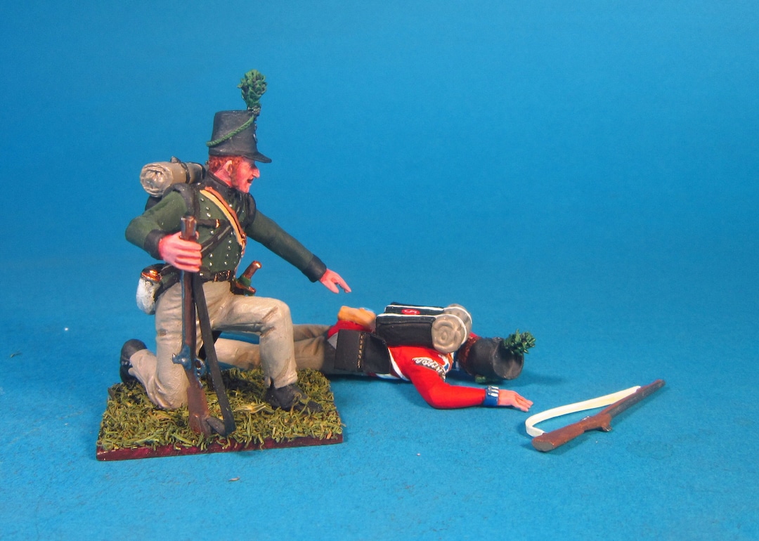 Painted Napoleonic Figure 1/30 Scale 60 Mm, British KGL, Metal Soldier ...