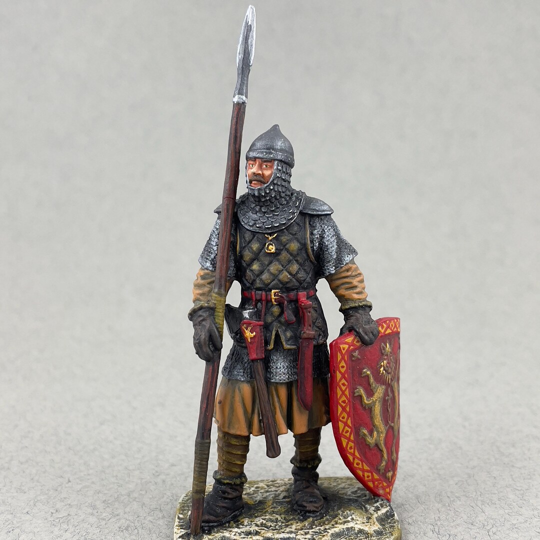 Medieval Miniature Soldier 54 Mm 1/32, Collectable Figure, Warrior of ...