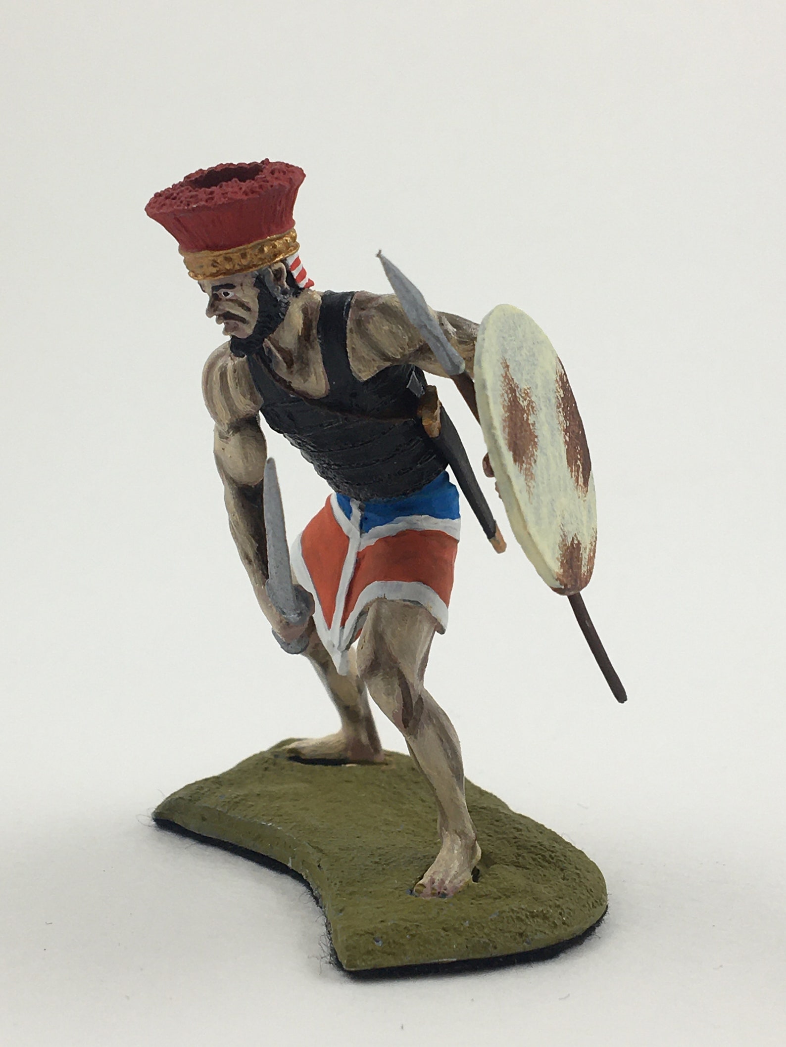 Philistine heavily armed warrior 54 mm Metal Figure ANCIENT | Etsy