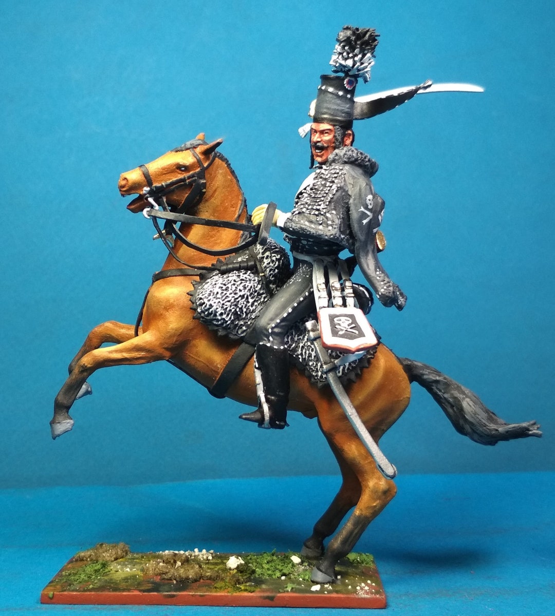 French Hussars of the Death Napoleonic Military Figure 1/30 - Etsy