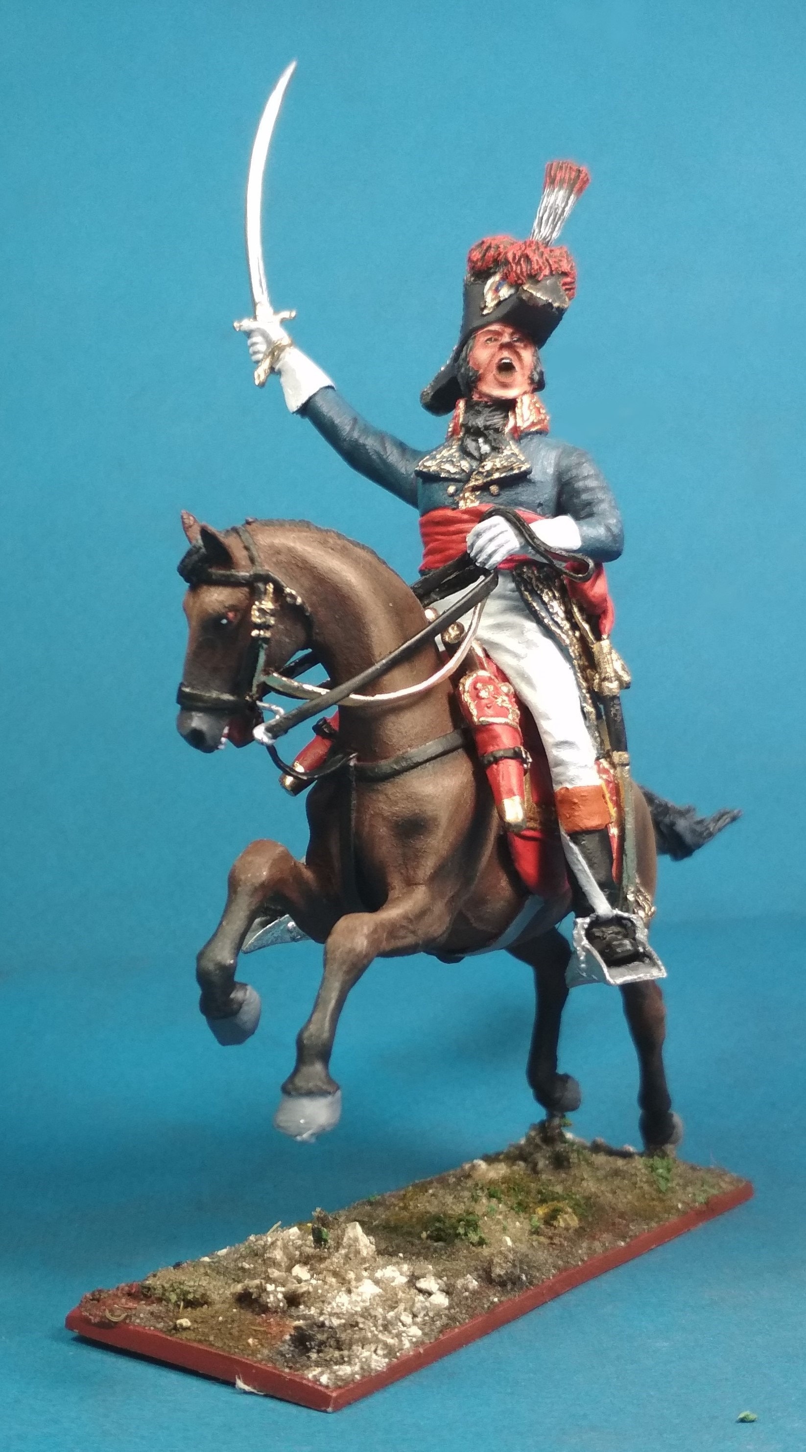 Napoleonic Figure 1/30 Scale, French Republican Mounted General Staff ...