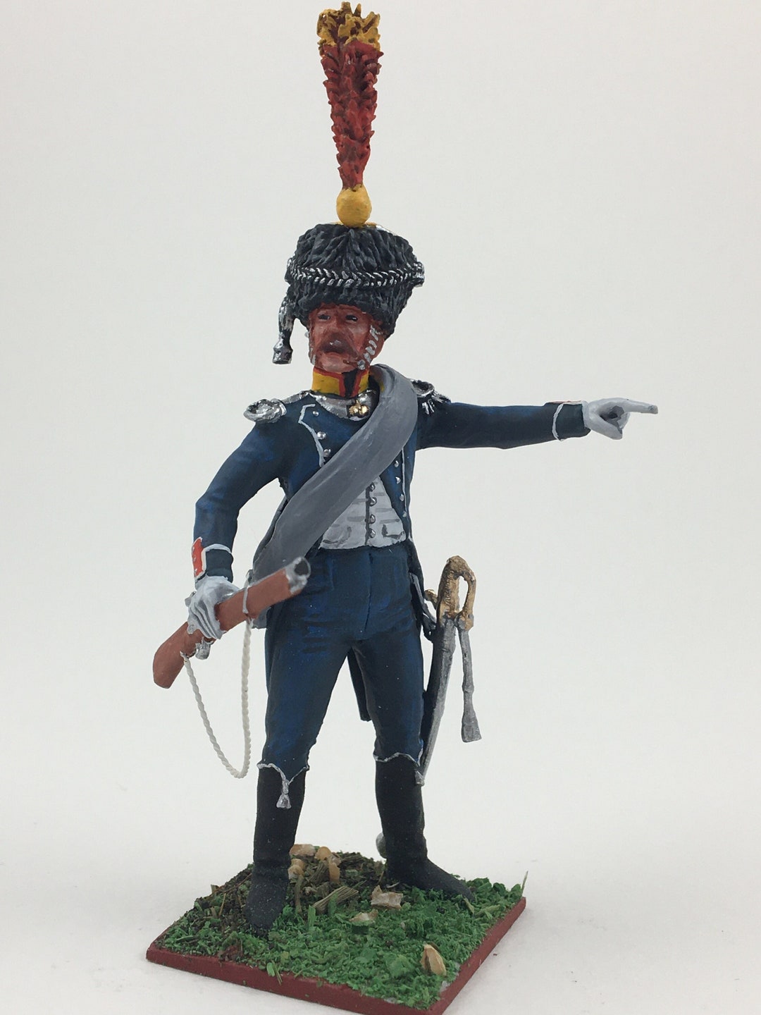 French Light Infantry, Napoleonic Toy Soldier 1/30 Scale, Metal Figure ...