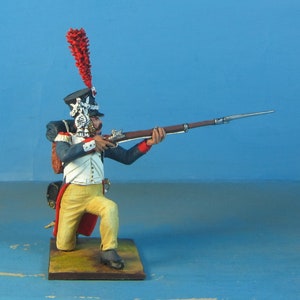 French Fusilier-grenadiers, Painted Tin Soldier 1/30 Scale, Napoleonic ...