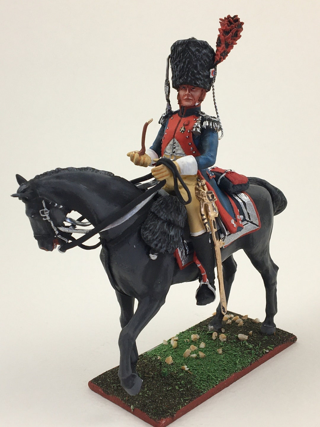Elite Gendarmes of the Imperial Guard, Napoleonic Painted Figurine 1/30 ...