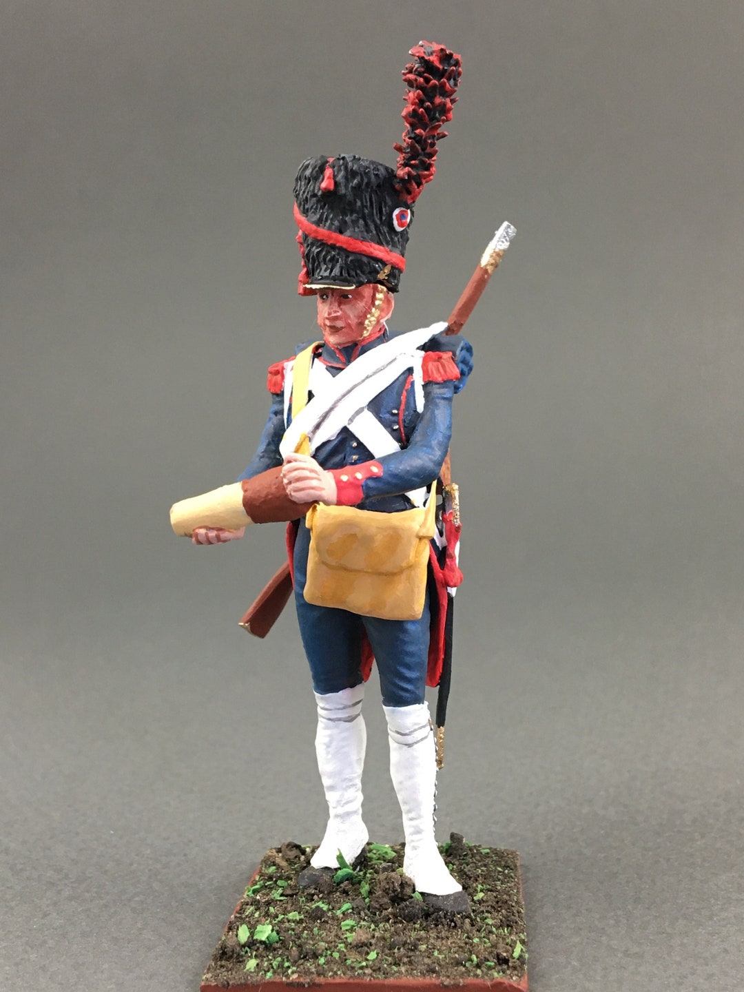Napoleonic Figure 60 Mm, French Guard Foot Artillery, Metal Toy Soldier ...