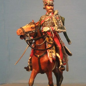 French Hussars Figure Napoleonic Toy Soldier 1/30 Scale - Etsy