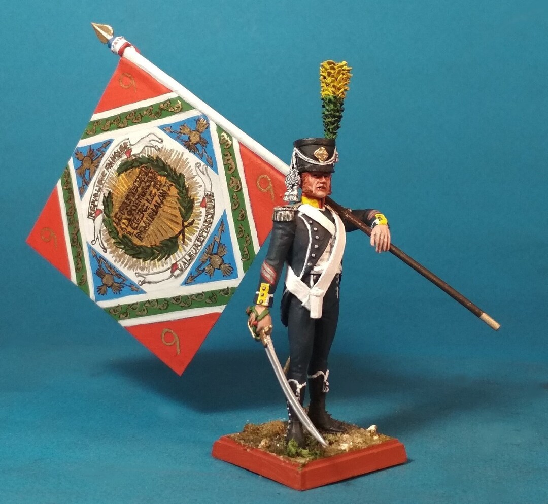 Napoleonic Tin Soldier 60 Mm, French Standard Bearers, Collectible ...
