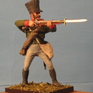 Prussian Light Infantry, Napoleonic Figure 1/30 Scale 60 Mm, Painted ...