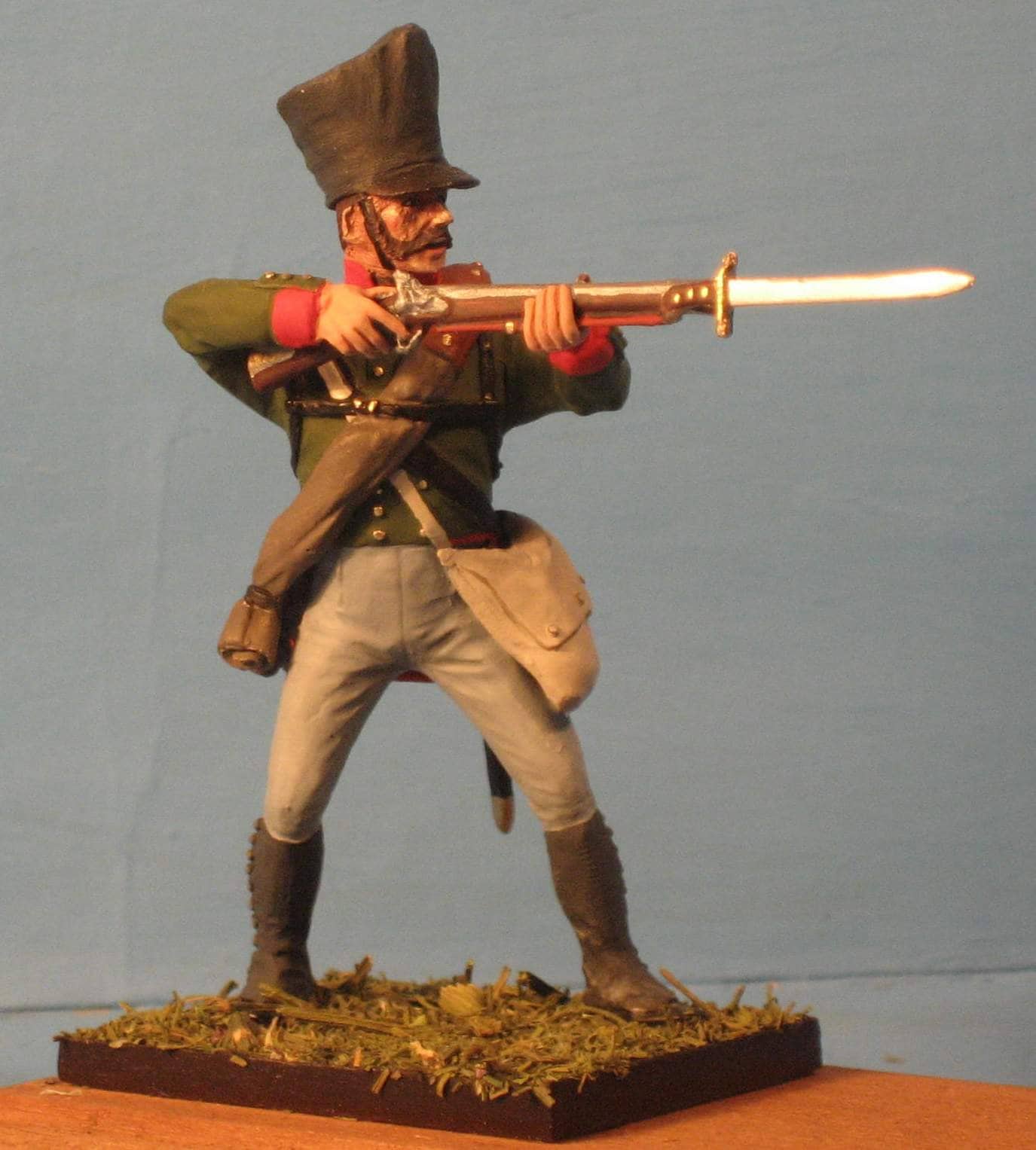 Prussian Light Infantry, Napoleonic Figure 1/30 Scale 60 Mm, Painted ...