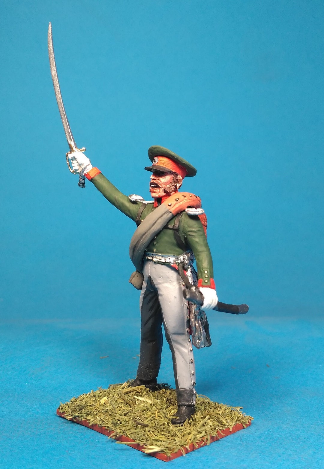 Prussian Light Infantry, Napoleonic Figure 1/30 Scale 60 Mm, Painted ...