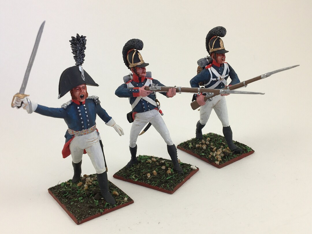 Napoleonic Figure 60 Mm 1/30 Scale, Baden Line Infantry, Painted ...