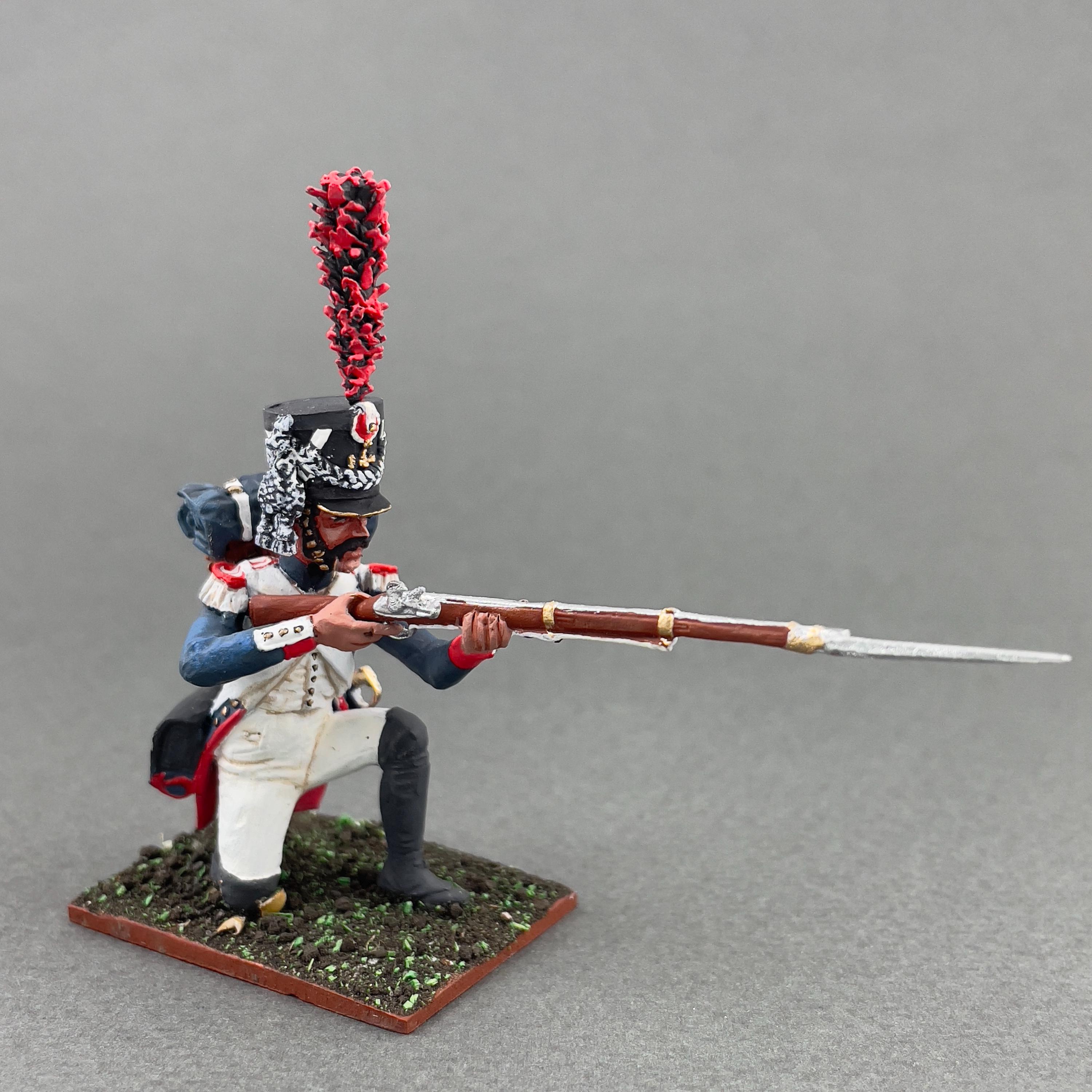 French Fusilier-grenadiers, Painted Tin Soldier 1/30 Scale, Napoleonic ...