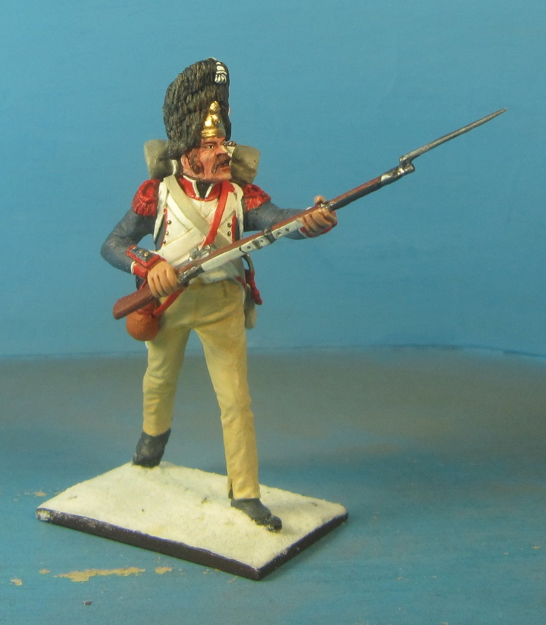 Napoleonic Toy Soldier 1/30 Scale, French Infantry in Marching ...
