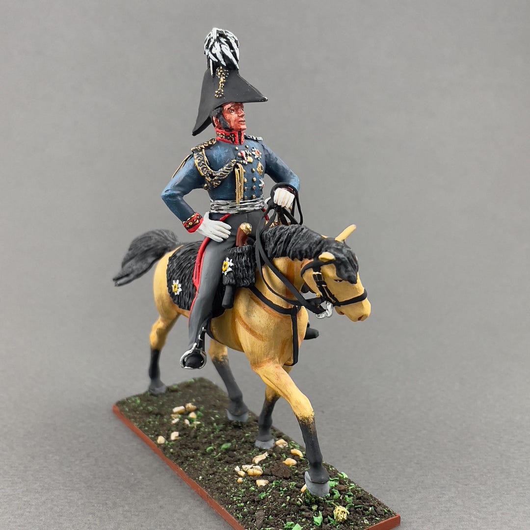 Prussian General Staff, Napoleonic Painted Miniature 1/30 Scale, Metal ...