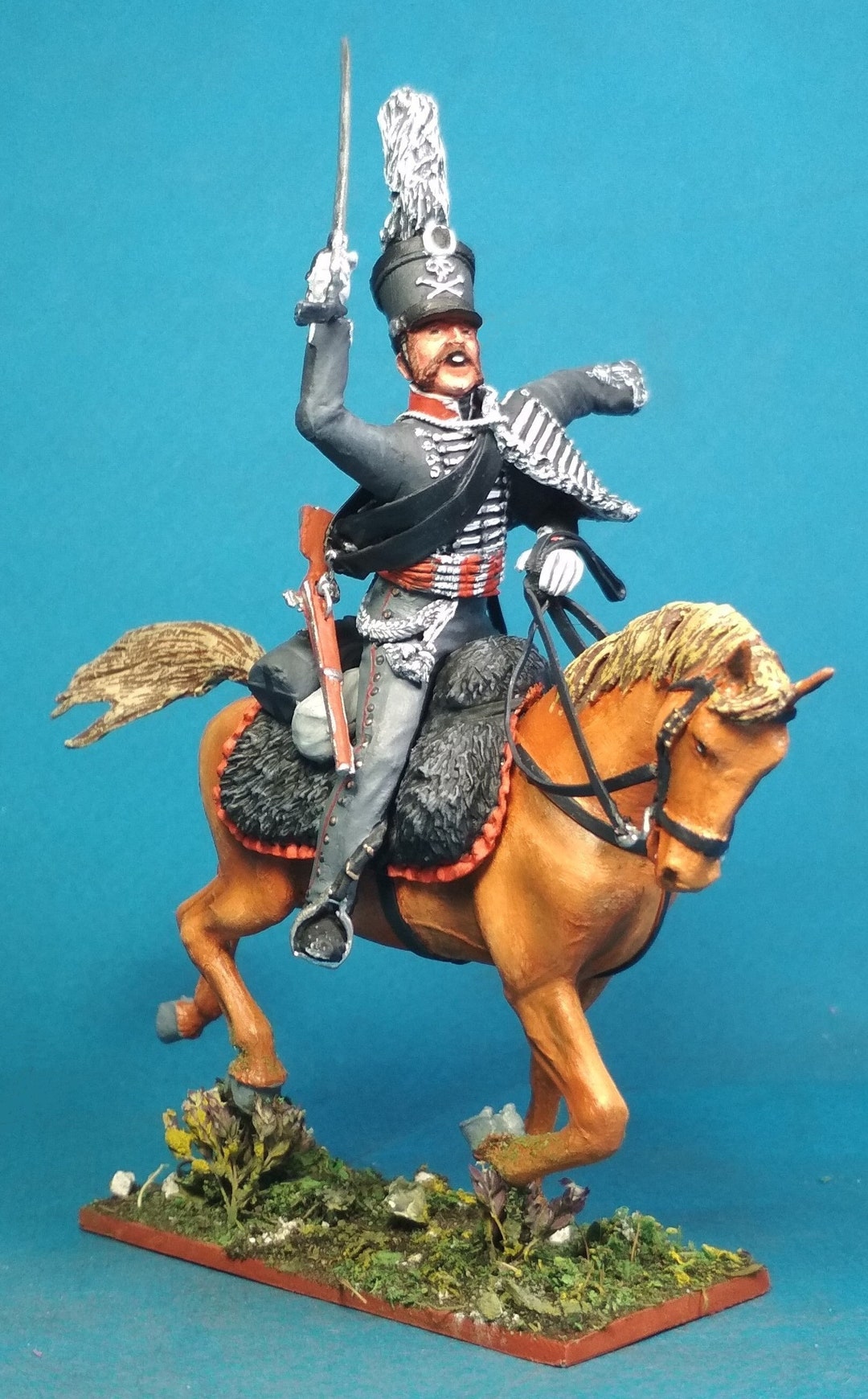 Prussian Guard Hussar Napoleonic Soldier 1/30 Scale Metal - Etsy