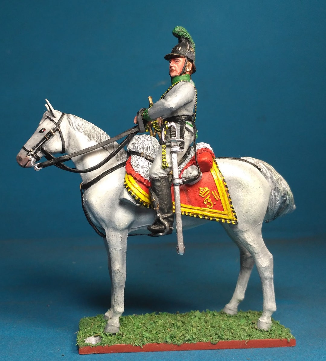Austrian Cavalry Painted Napoleonic Toy Soldier 1/30 Scale - Etsy