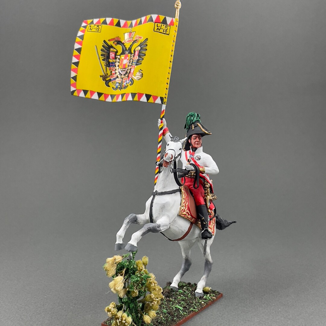 Austrian General Staff Napoleonic Wars Figurine, Tin Miniature 1/30 ...