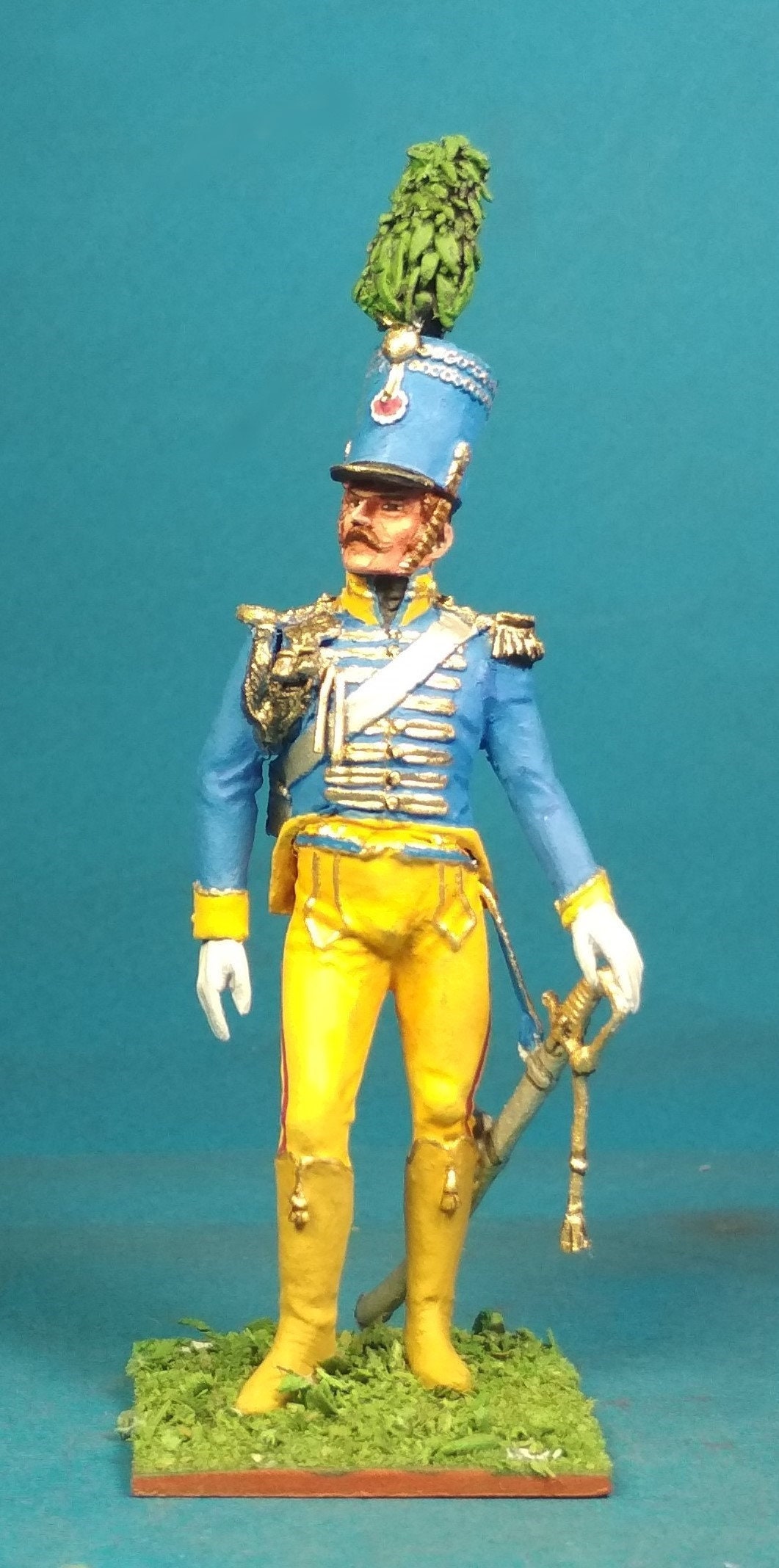 Napoleonic Miniature 1/30 Scale, General Staff of Murat, Painted Tin ...