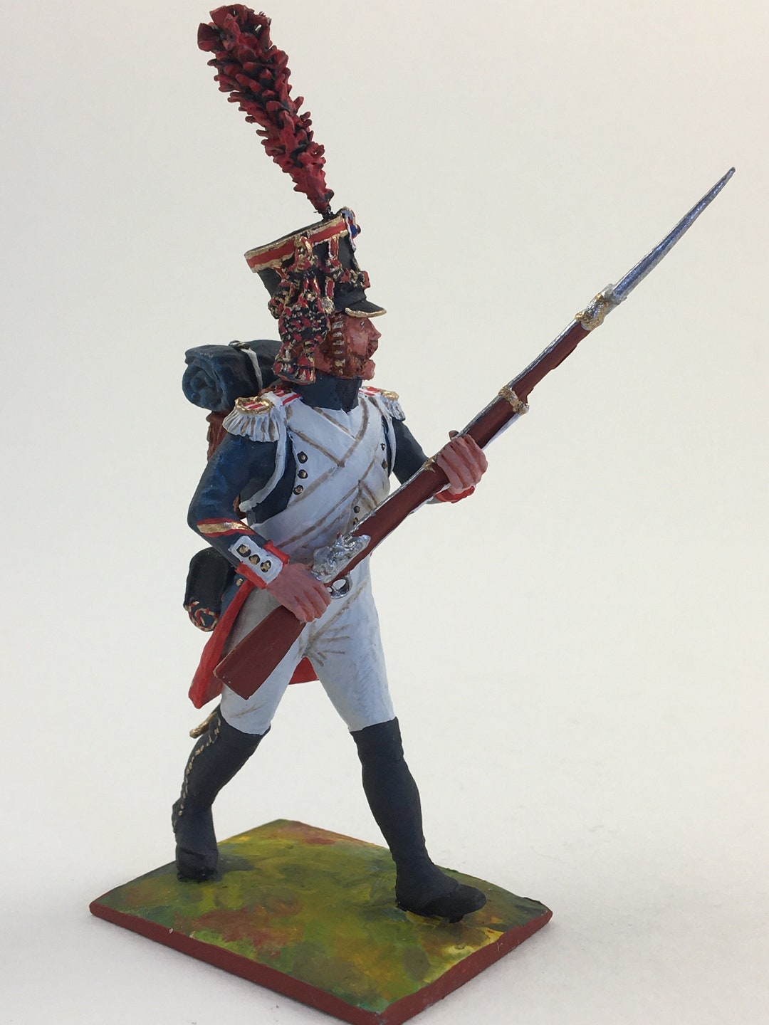 French Fusilier-grenadiers, Painted Tin Soldier 1/30 Scale, Napoleonic ...