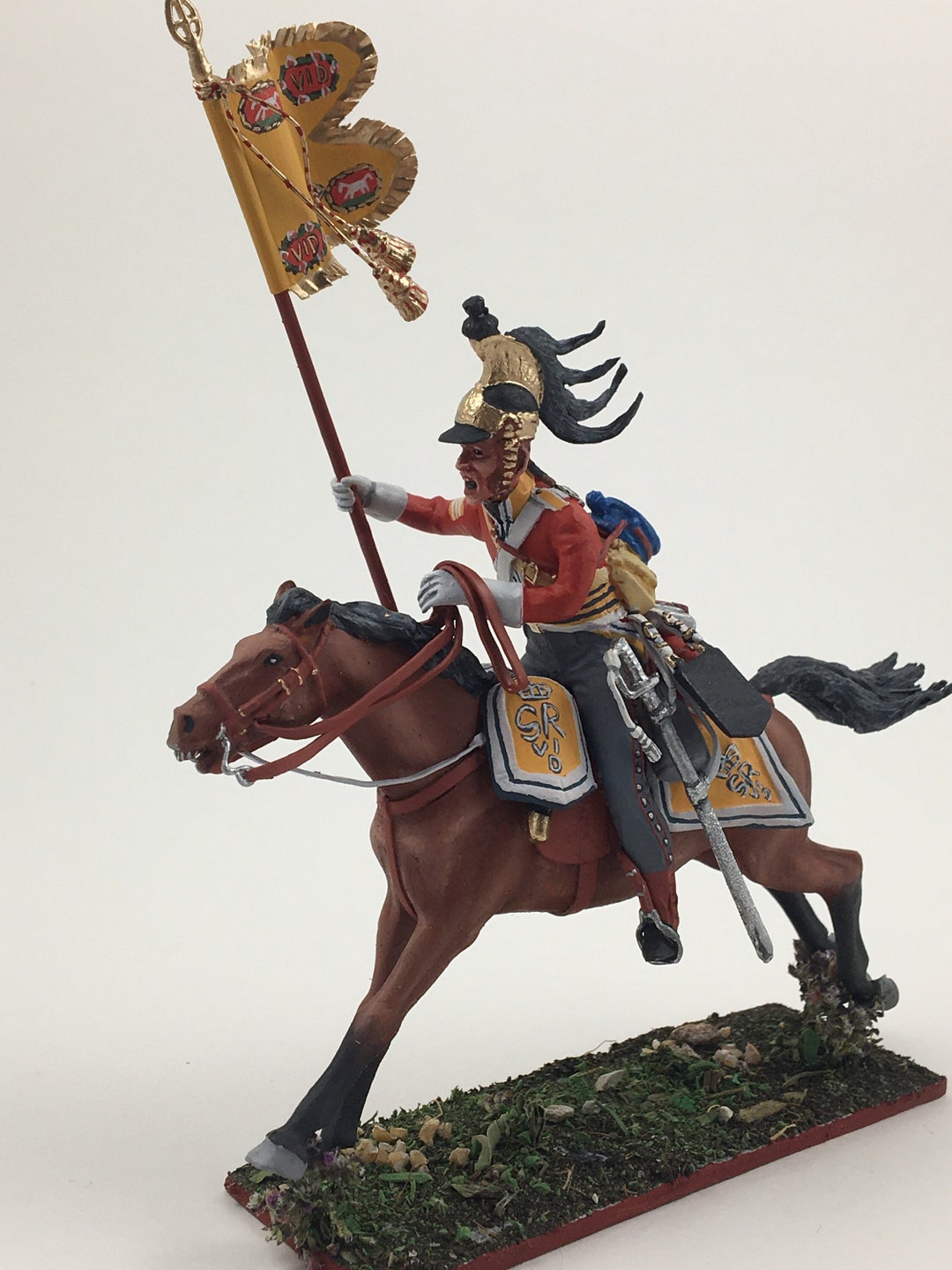 British 6th Inniskilling Dragoons, Napoleonic Tin Figure 1/30 Scale ...