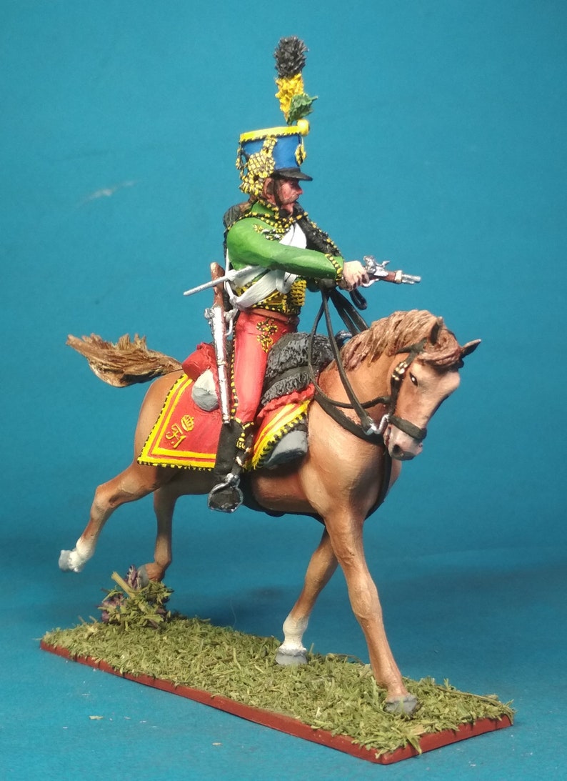 Austrian Hussars Painted Napoleonic Miniature 1/30 Scale - Etsy
