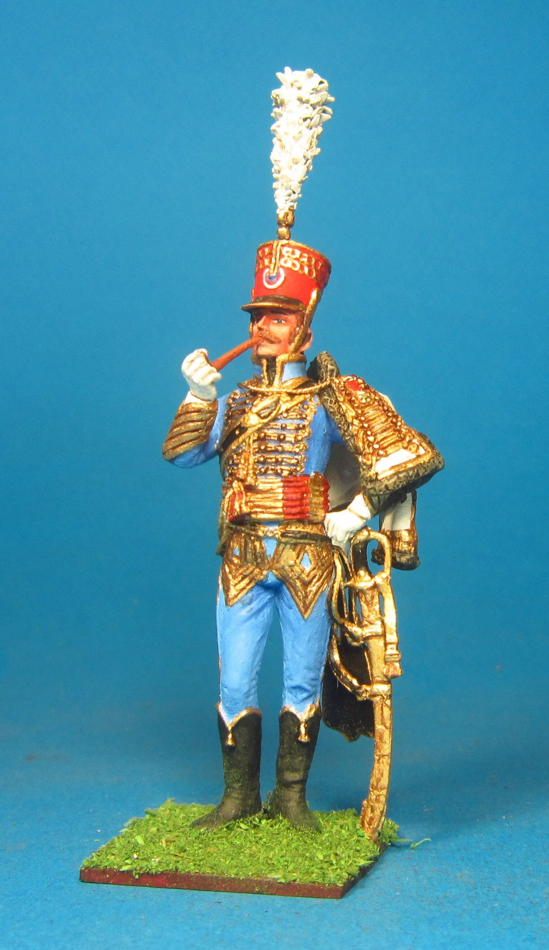 French Hussars, Napoleonic Toy Soldier 1/30 Scale, Hand Painted Figure ...