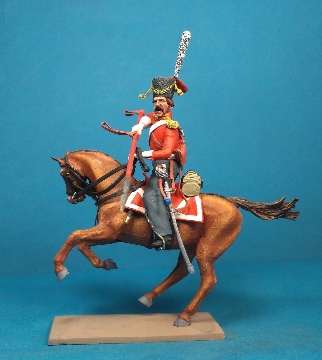 Napoleonic Metal Toy Soldier 1/30 Scale, Russian Life Guards Cossack ...