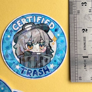 Honkai Star Rail Certified Trash Sticker - Etsy