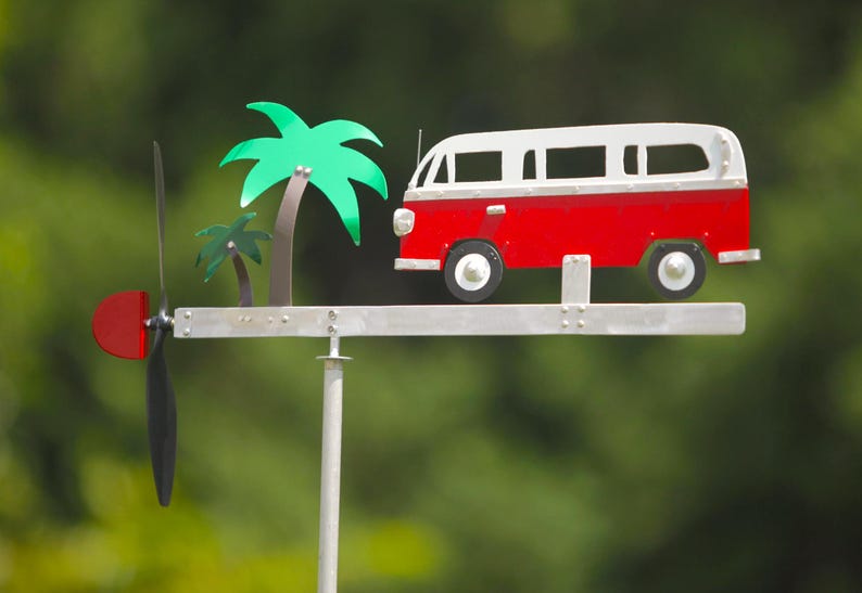 VW Volkswagen Bay Window Bus Weather Vane, Windmill, Whirligig ...