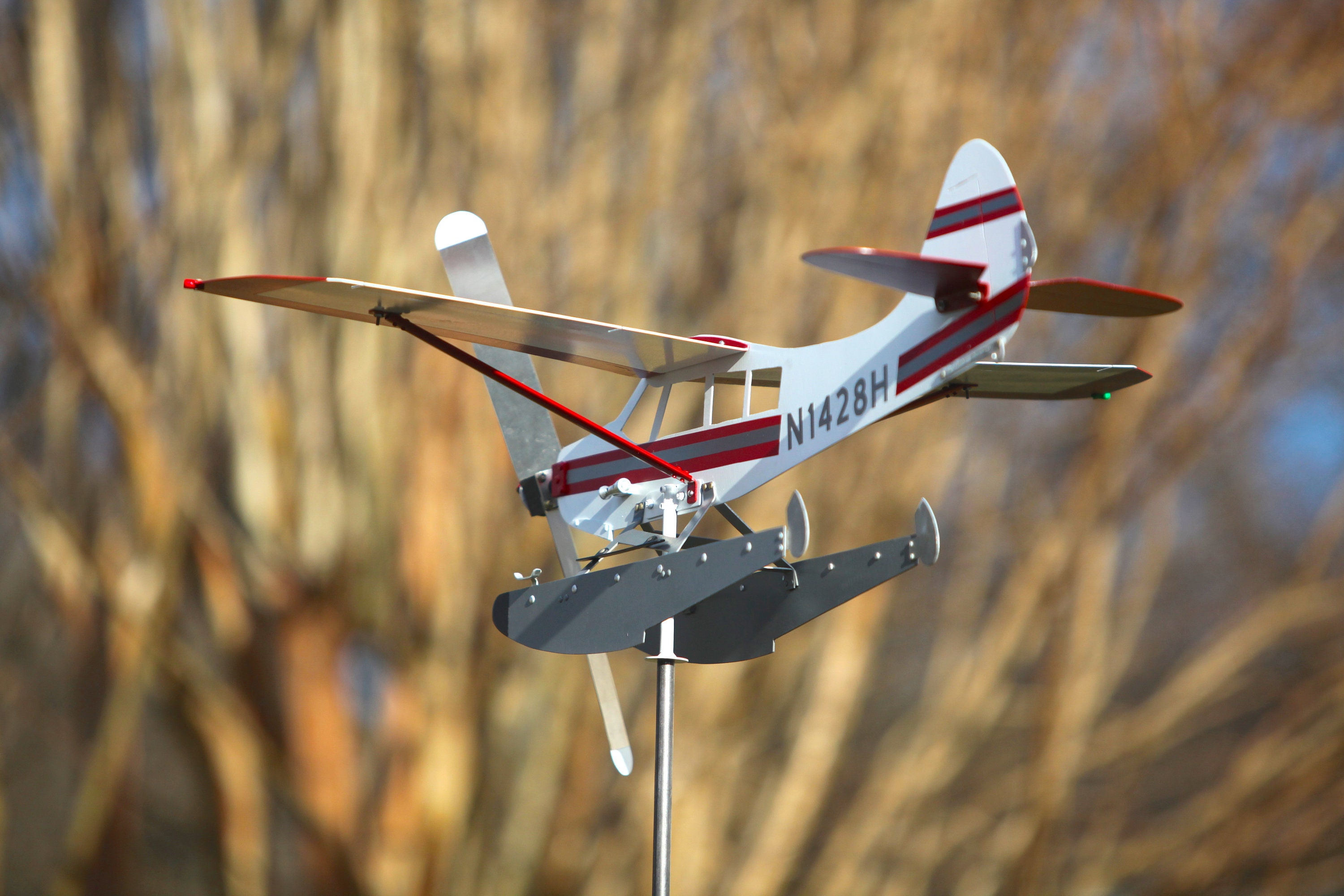 Aeronca Sedan (15AC) Airplane Float Plane Weathervane, Windmill ...