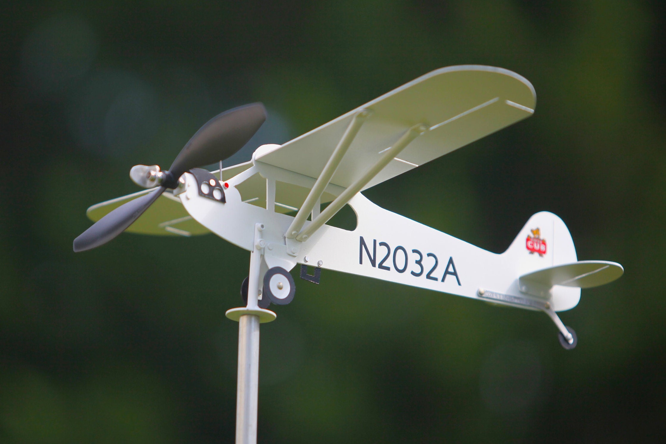 Legend Cub or Piper J3 Cub Airplane Weathervane, Windmill, Whirlygig ...