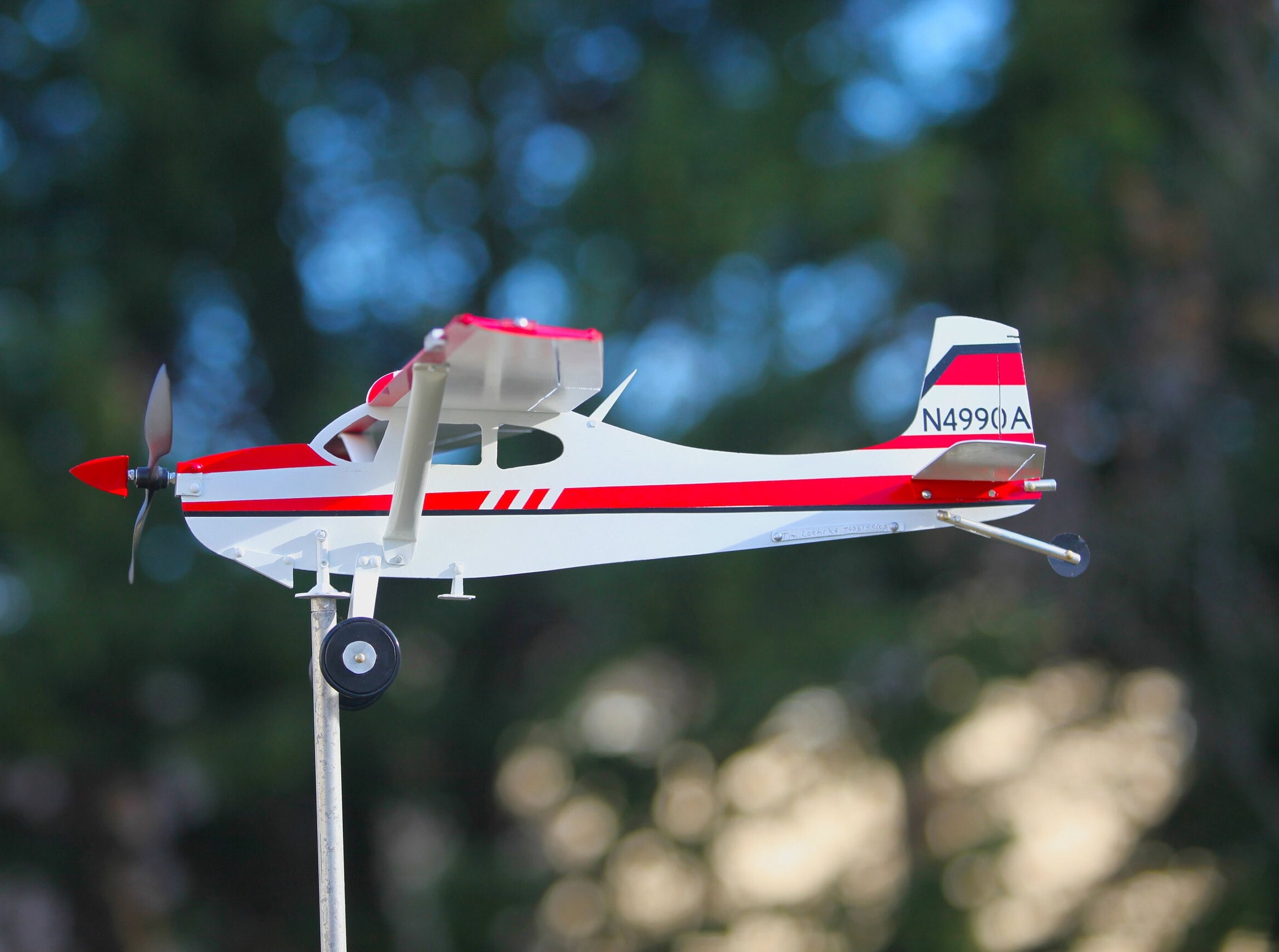 A Cessna 180 Airplane Weather Vane, Windmill, Whiriigig, Wind Spinner ...
