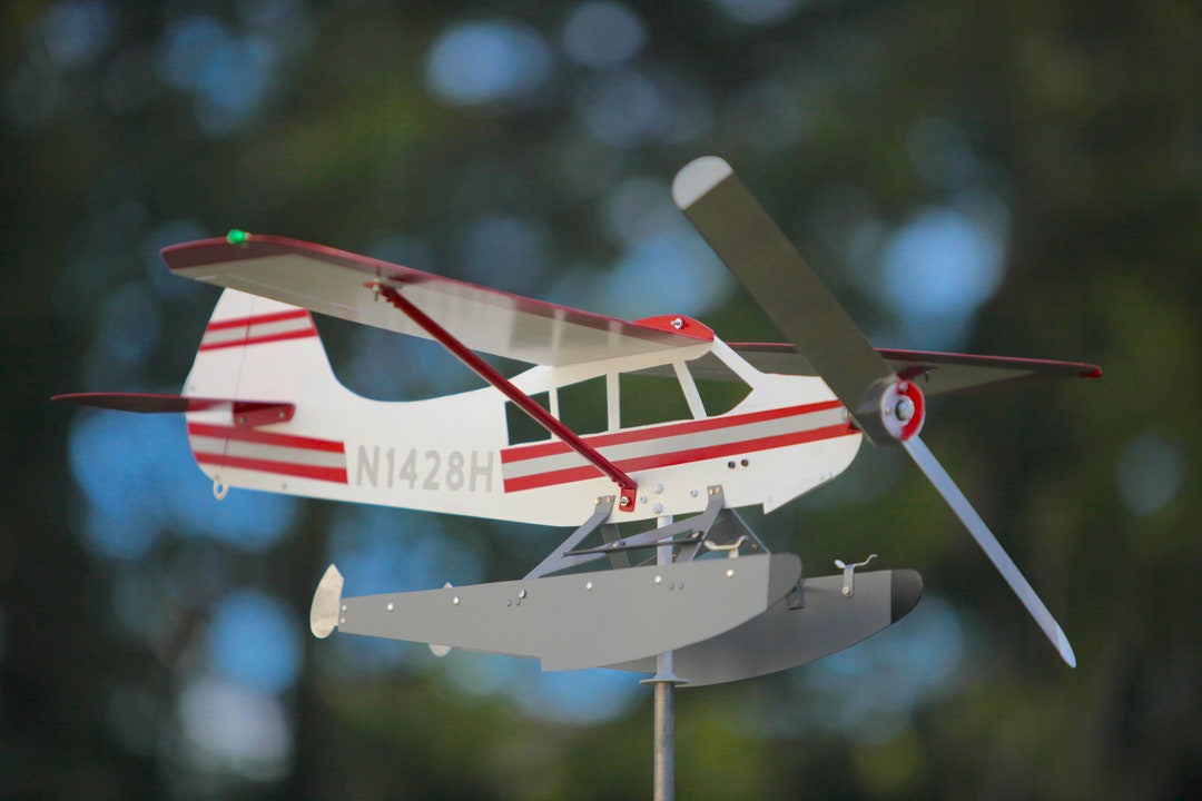 Aeronca Sedan (15AC) Airplane Float Plane Weathervane, Windmill ...
