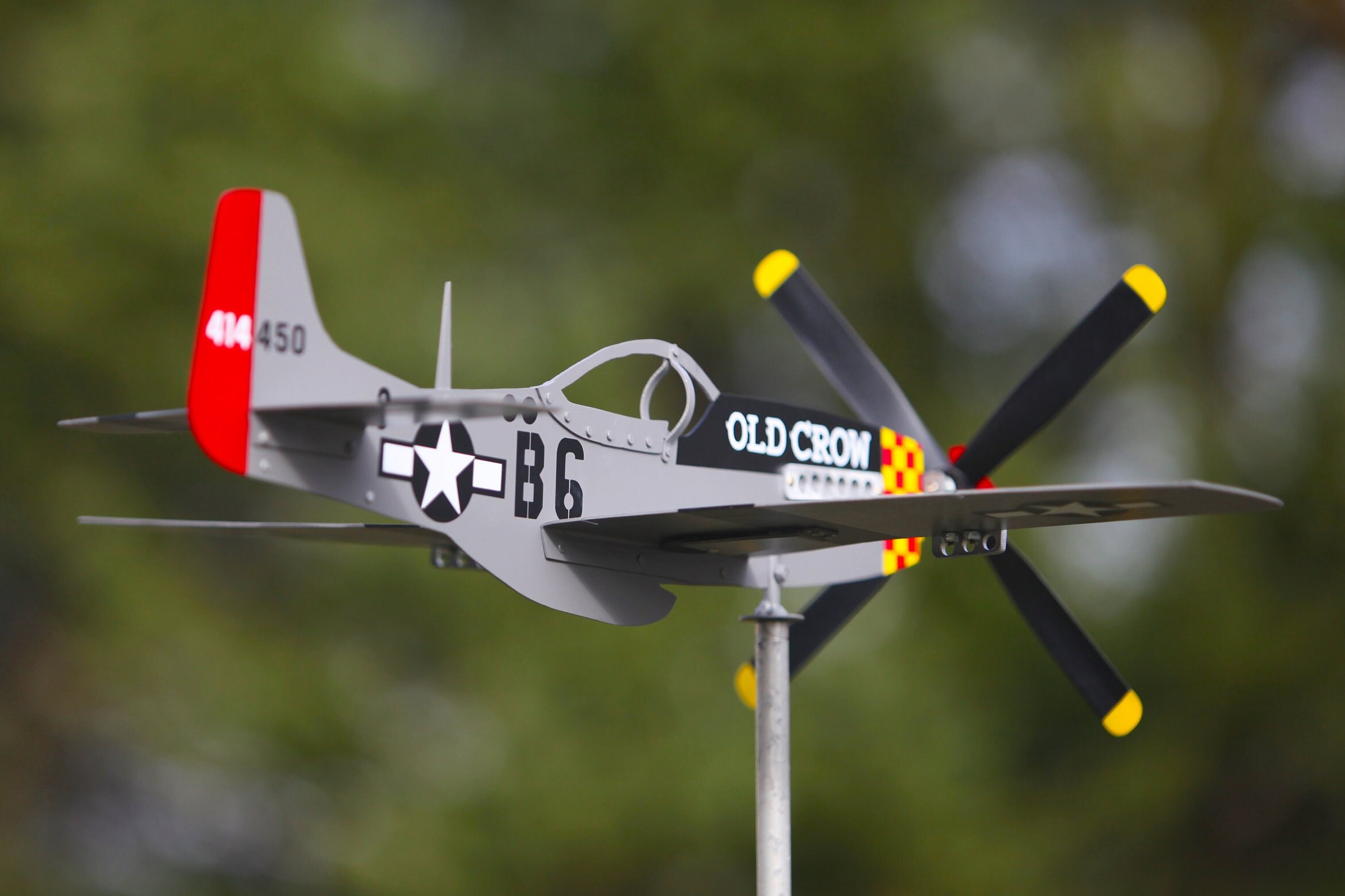 North American Aviation P-51 Mustang Airplane Weathervane, Windmill ...