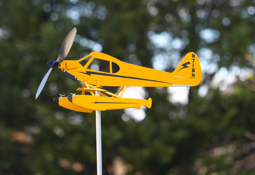 Cub Crafters Carbon Cub Airplane on Floats, Weathervane, Windmill ...