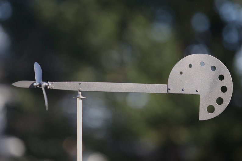 Fun Whirligig Weather Vane, Windmill. Polished Solid Aluminum. - Etsy