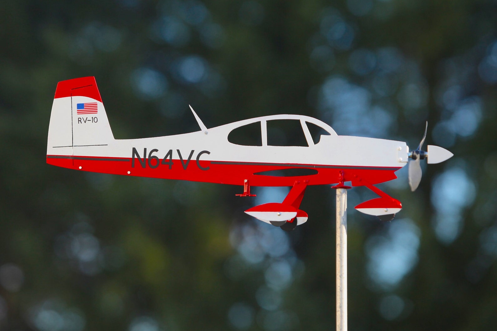 Vans RV-10 Airplane Weathervane, Windmill, Whirligig. Made Out of ...