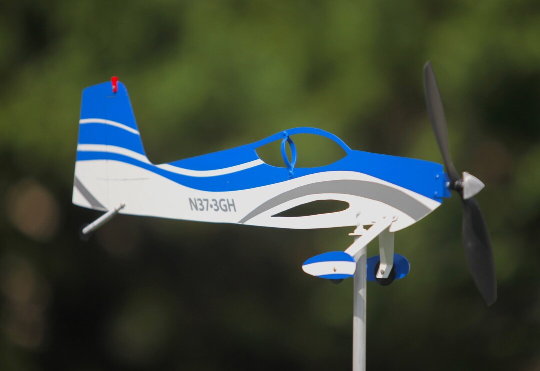Vans RV-7 Airplane Weather Vane, Windmill, Whirlygig. Made Out of ...