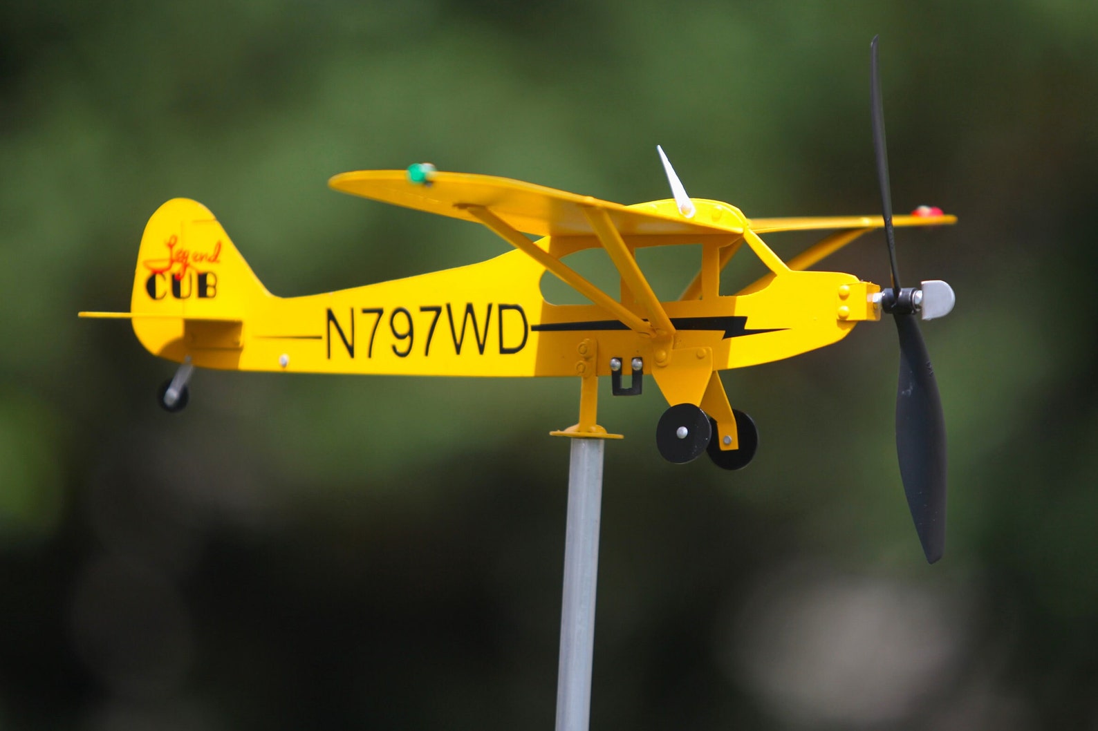 Legend Cub or Piper J3 Cub Airplane Weathervane, Windmill, Whirlygig ...