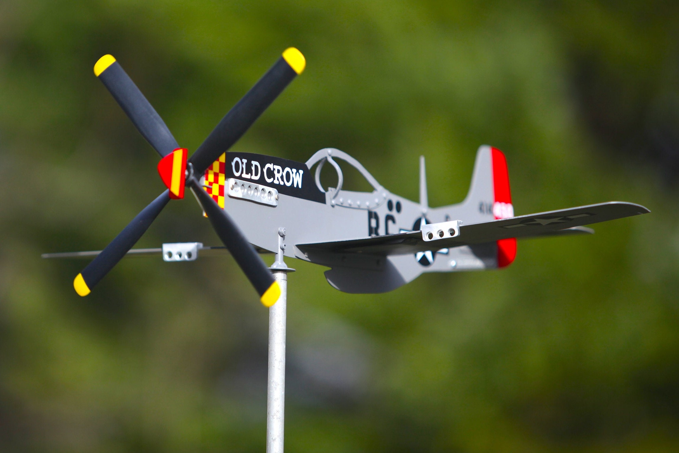 North American Aviation P-51 Mustang Airplane Weathervane, Windmill ...