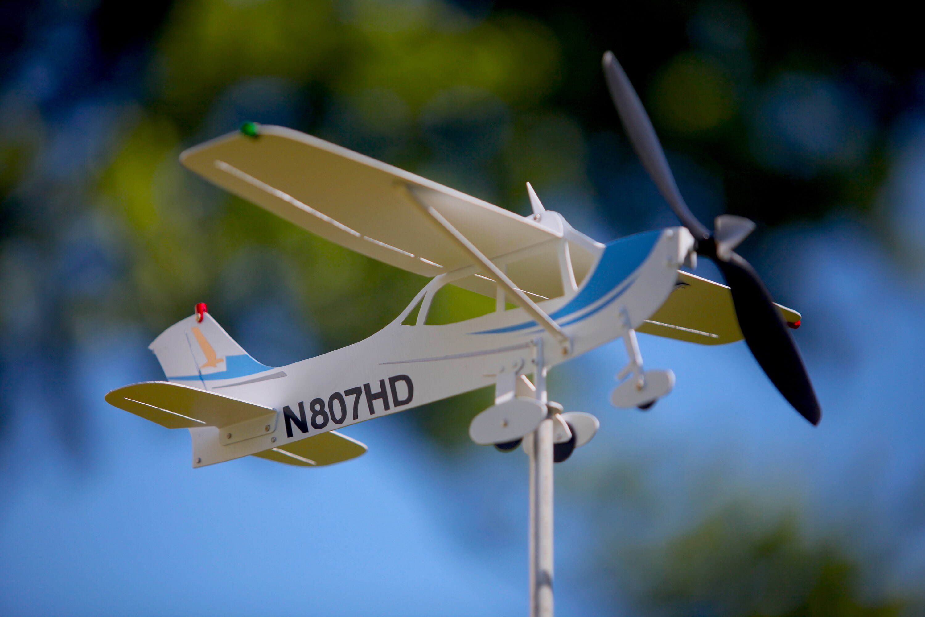 Cessna 172 Airplane Weathervane, Windmill, Whirligig. Fuselage and ...