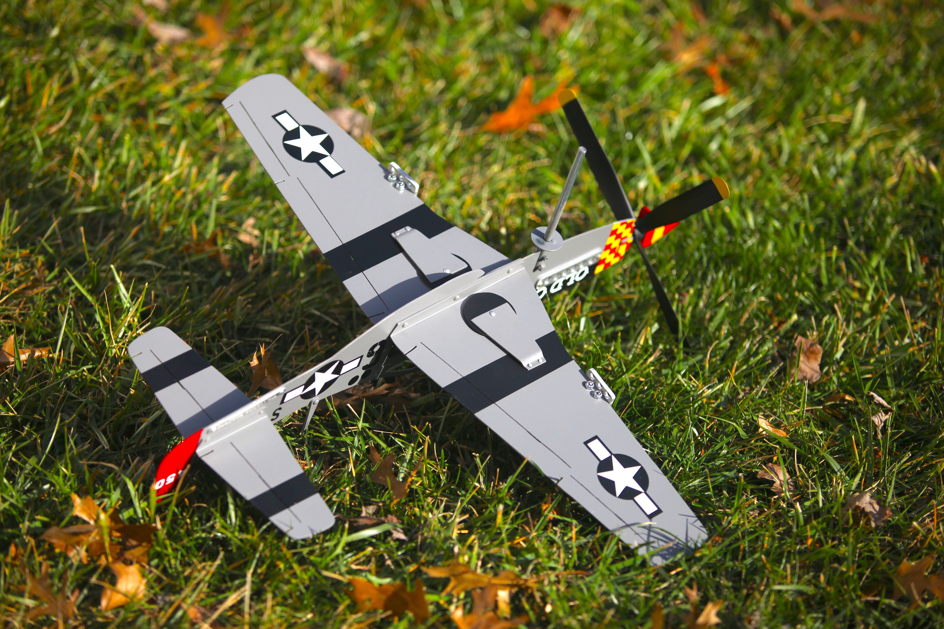 North American Aviation P-51 Mustang Airplane Weathervane, Windmill ...