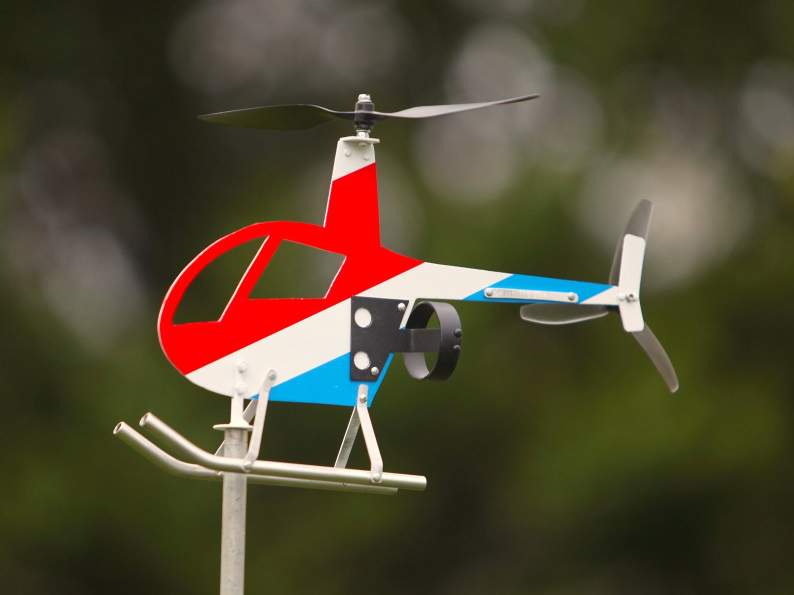 Robinson R22 Helicopter Weather Vane, Windmill, Whirligig. Yard Mobile ...