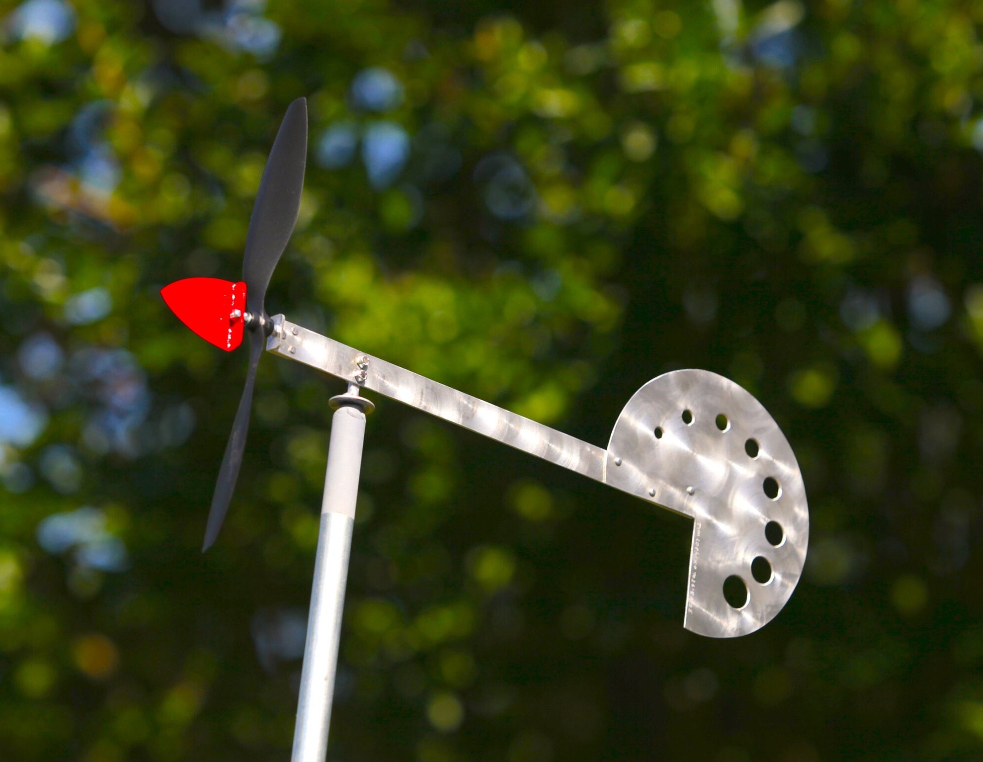 Fun Whirligig Weather Vane, Windmill. Polished Solid Aluminum. - Etsy