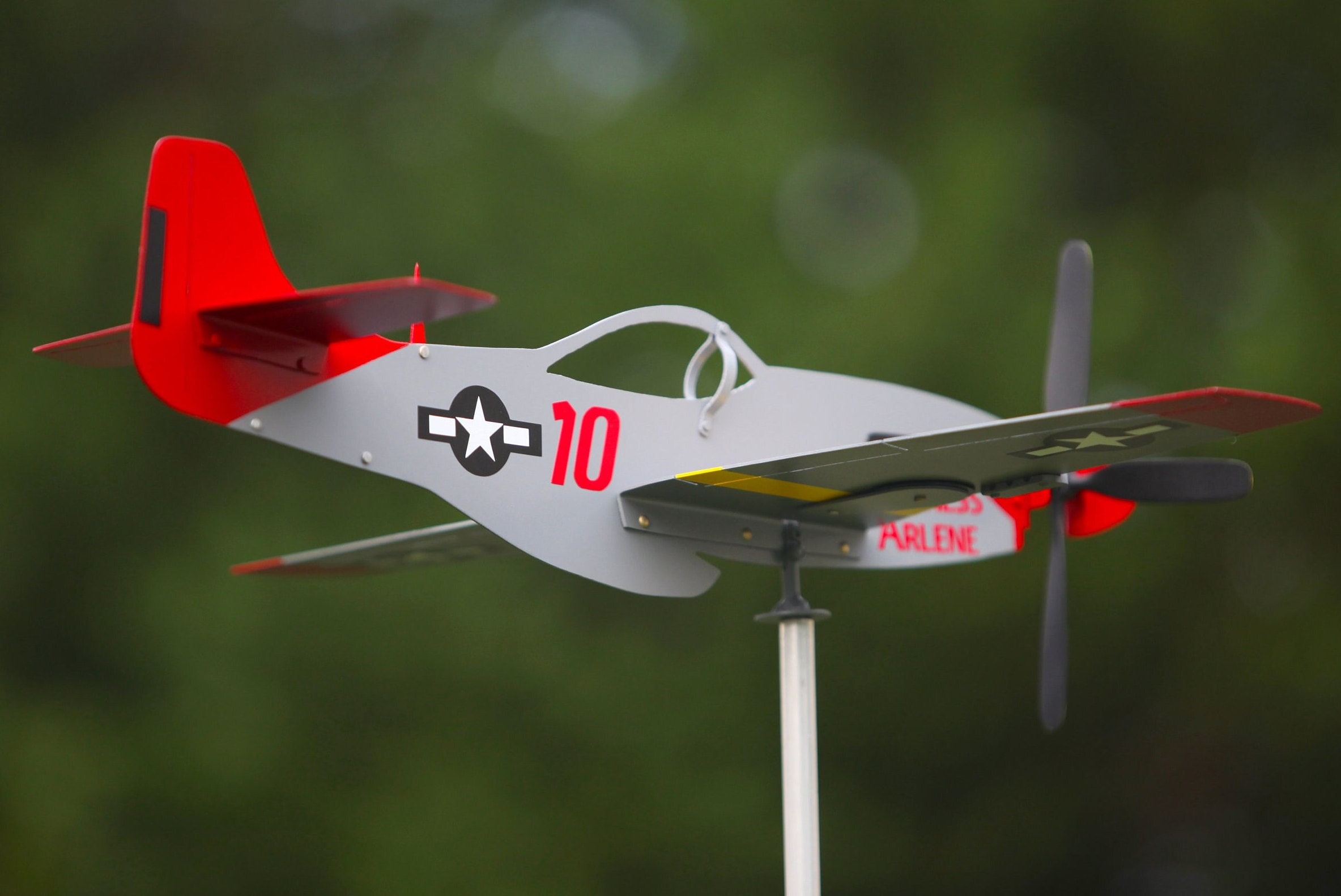 North American Aviation P-51 Mustang Airplane Weathervane, Windmill ...